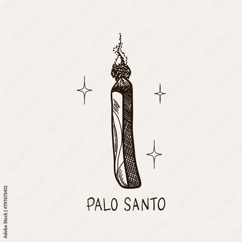 Palo Santo. Hand drawn sticks. Aromatherapy for meditation and calm ...