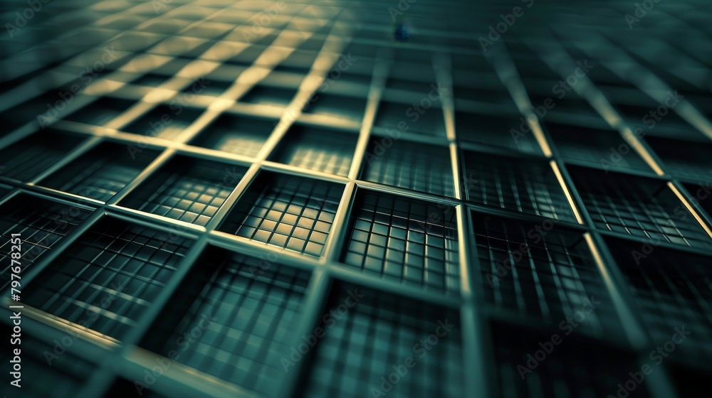 Grid Backgrounds: A 3D vector illustration of a grid background with ...