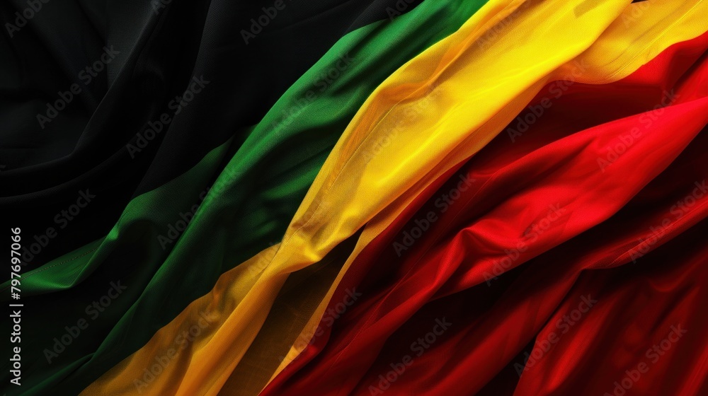 African Diaspora Tribute. Abstract banner background with Pan-African ...