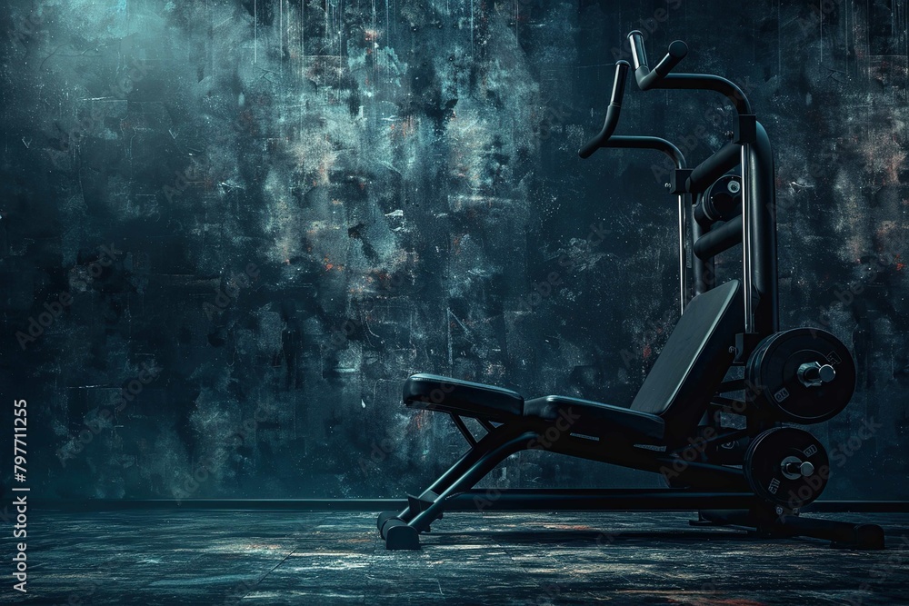 Resistance machine, fitness background Stock Illustration | Adobe Stock