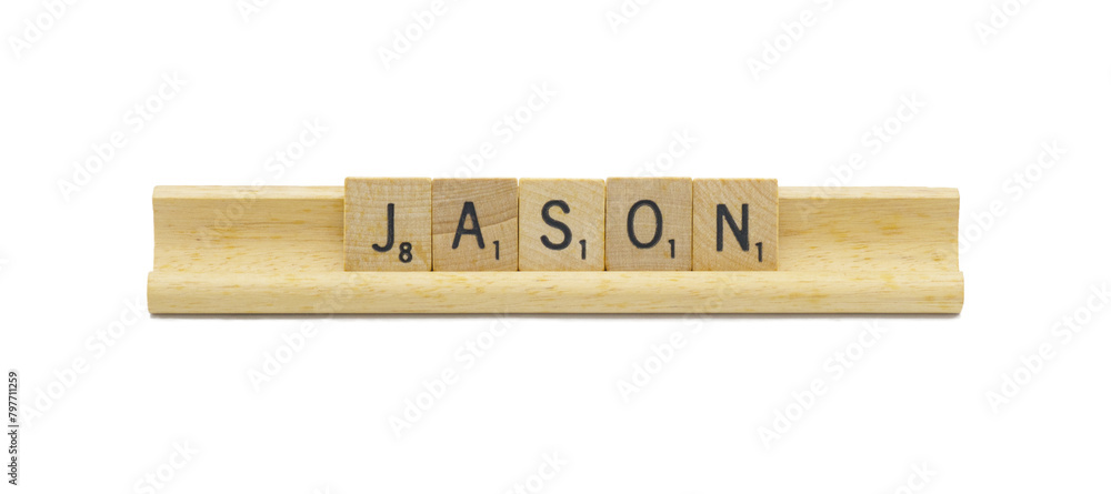 Miami, FL 4-18-24 popular baby boy first name of JASON made with square ...