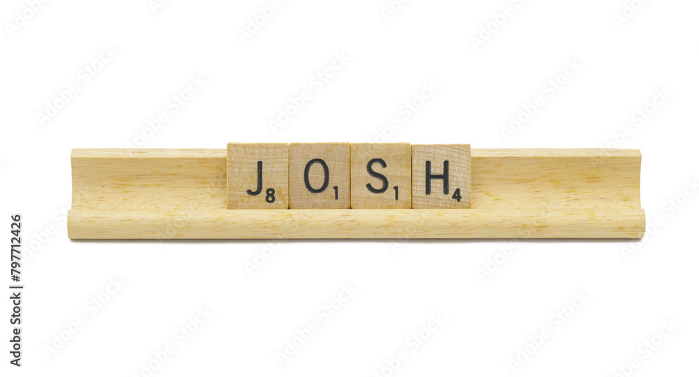 Miami, FL 4-18-24 popular baby boy first name of JOSH made with square ...