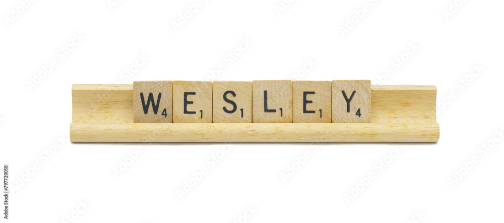 Miami, FL 4-18-24 popular baby boy first name of WESLEY made with ...