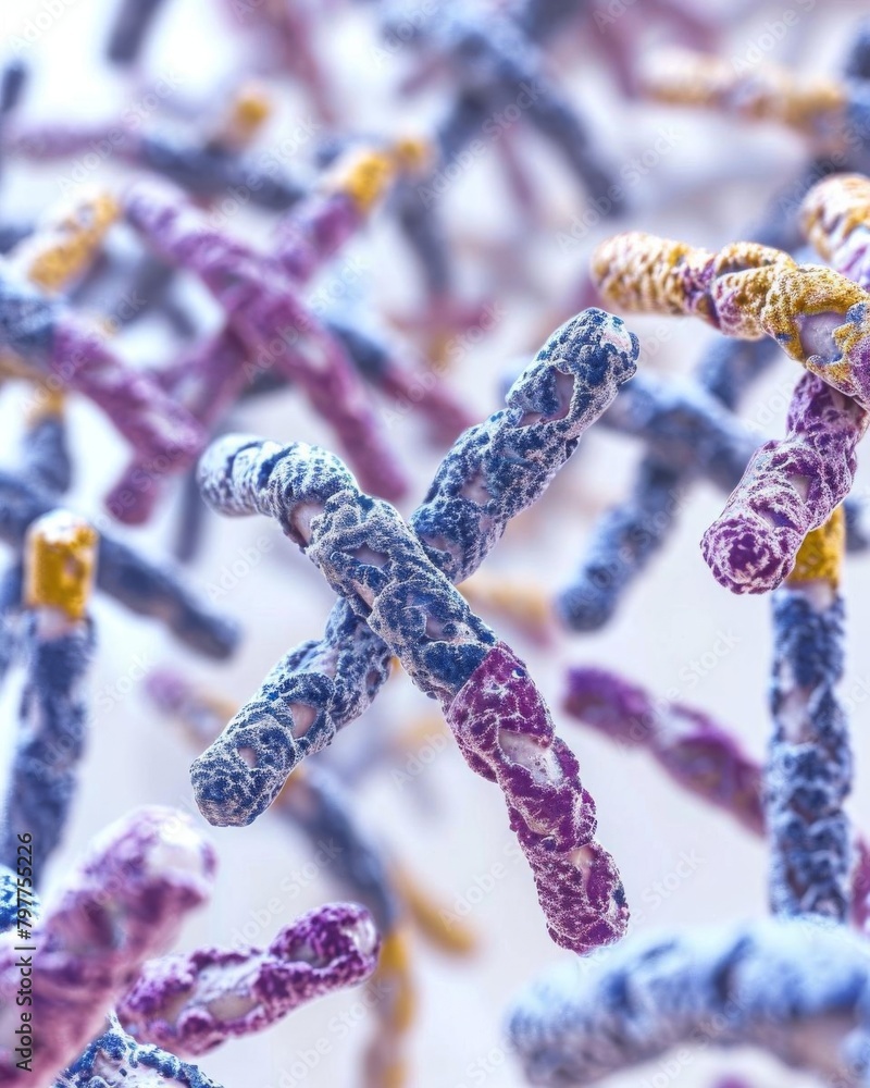 Informative graphic of chromosomes with highlighted sections indicating ...