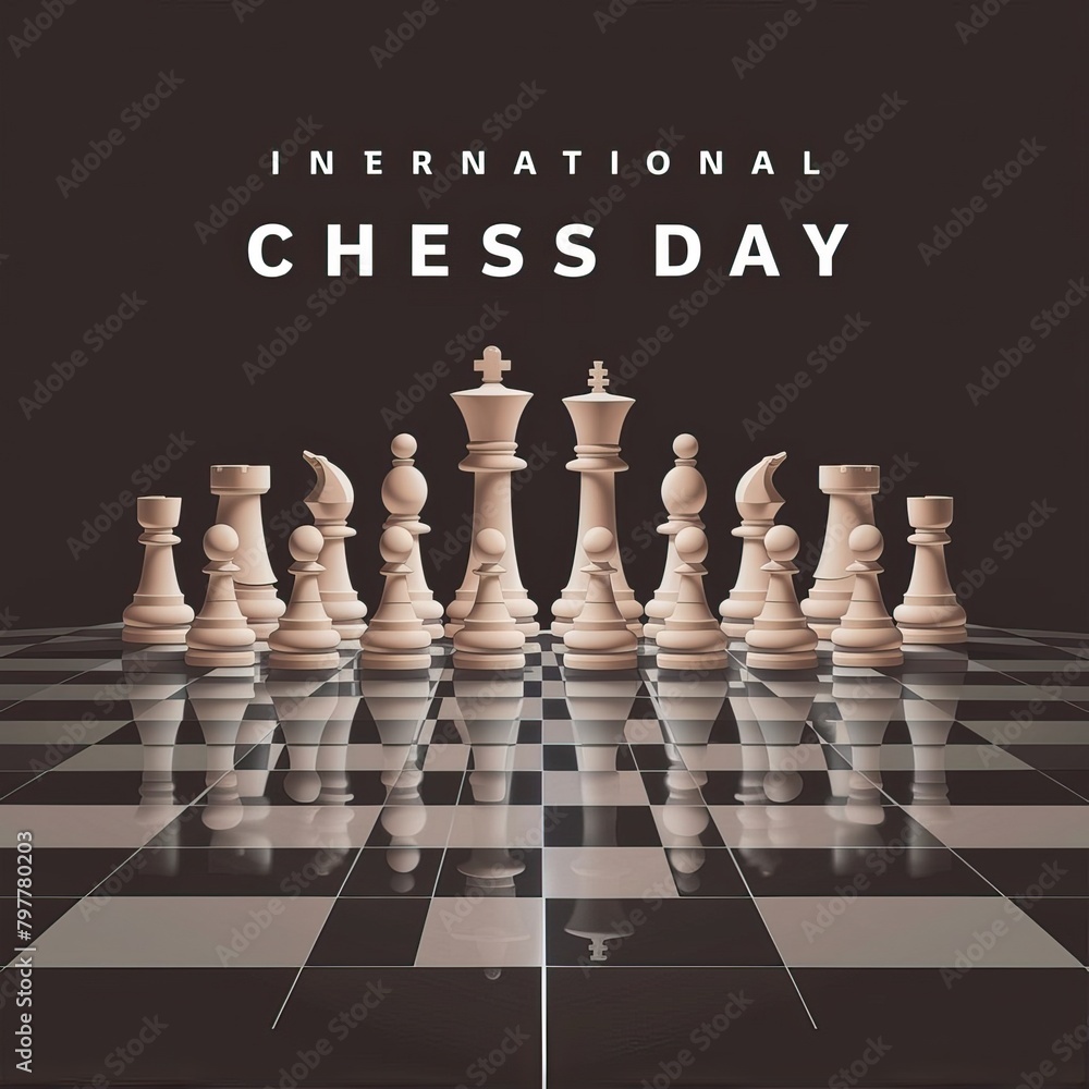 International Chess Day, illustration, chess day, International Chess ...