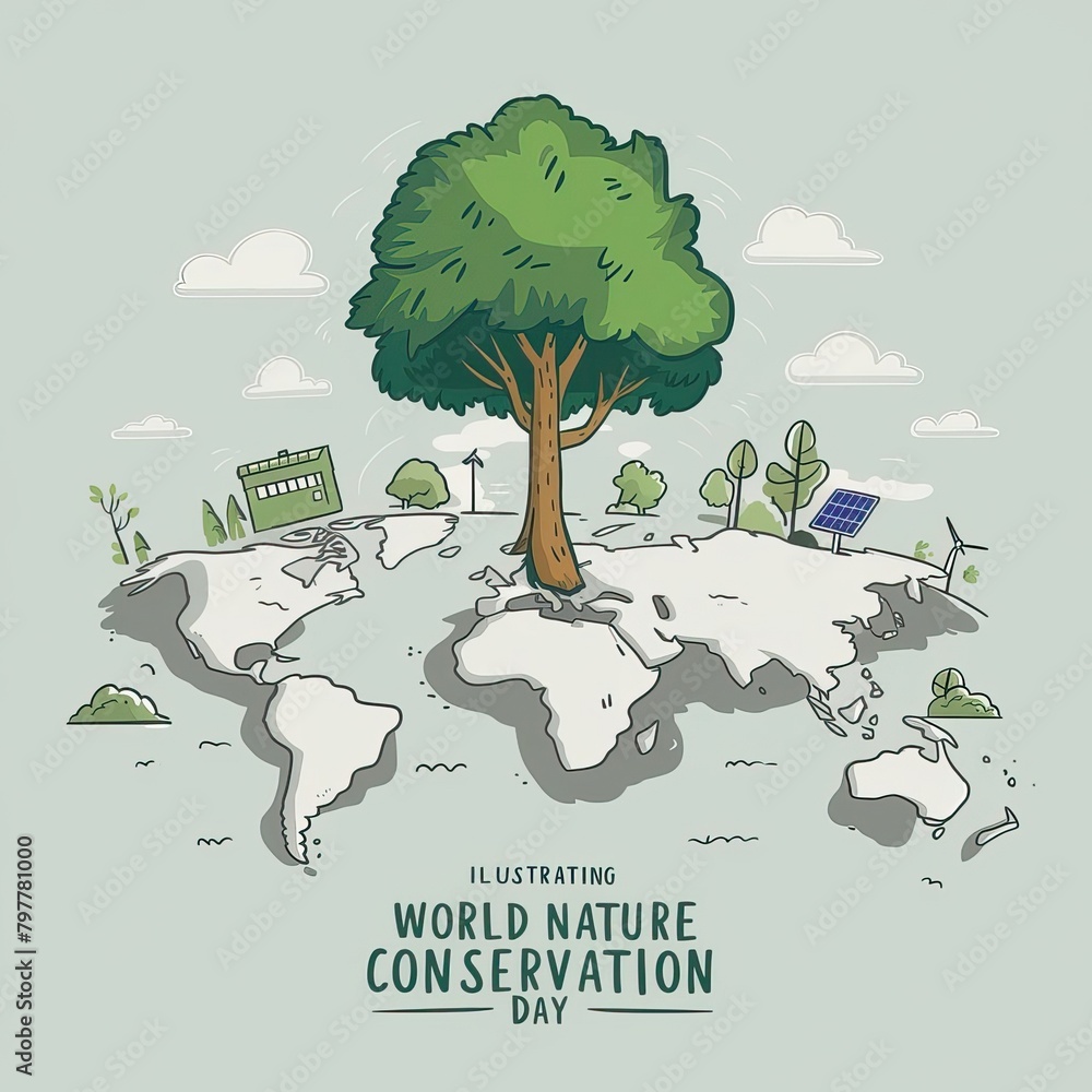 World Nature Conservation Day, social media poster, World Nature Conservation Day poster, Nature ...