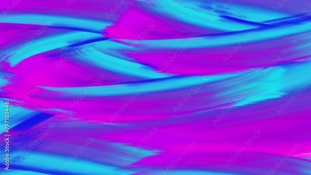 4K Animated Brush Texture Abstract Creative Brush Design Neon Colors ...