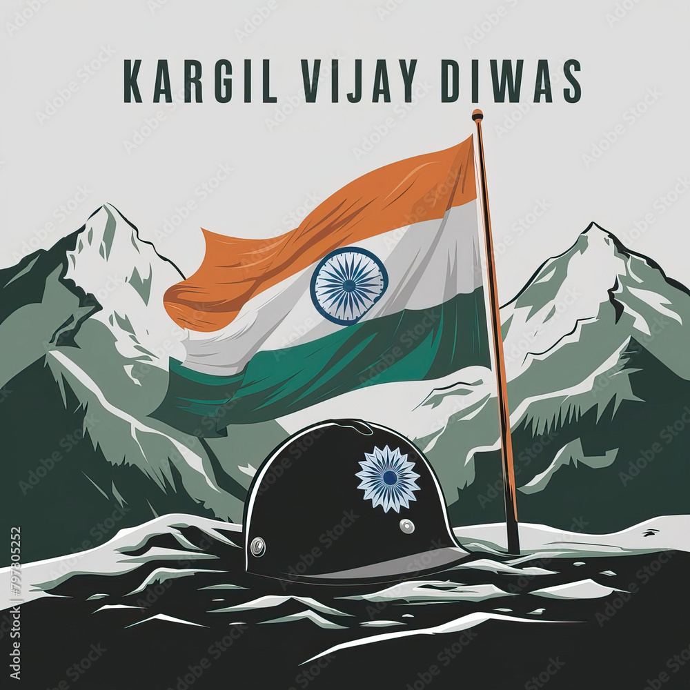Kargil Vijay Diwas, 26th July, Kargil Vijay Diwas poster, Kargil Vijay, Social Media Poster ...