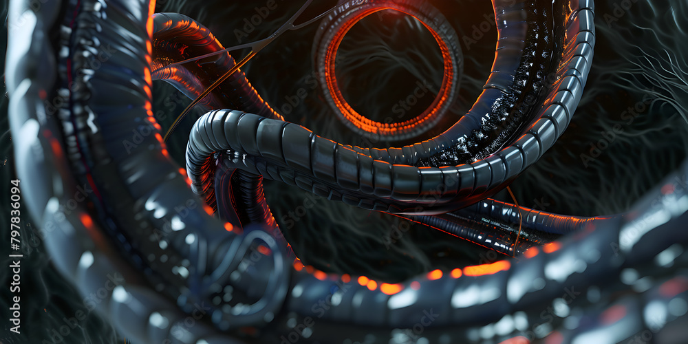 Endoscope gastroscopy high detailed and high resolution, Detailed ...