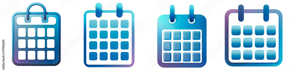 Month clipart collection, symbol, logos, icons isolated on transparent ...