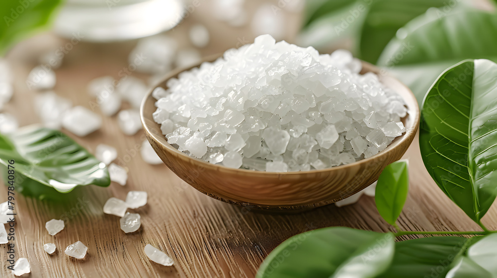 Show a visual representation of camphor, with a focus on its cooling ...