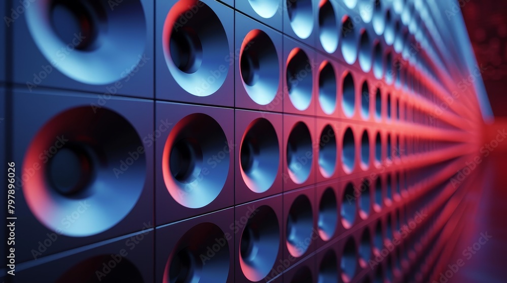 Grid Backgrounds: A 3D vector illustration of a grid background with ...