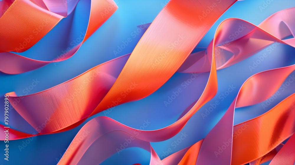 Mesmerizing wavy layers and ruffles captured in a 3D render against a ...