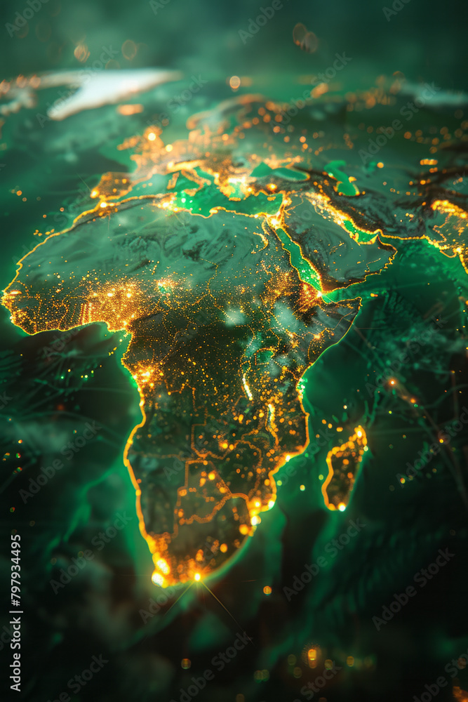 An interactive map visualization of internet usage rates across ...