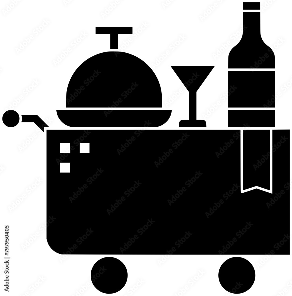 chef illustration caterers silhouette buffett logo catering icon ...