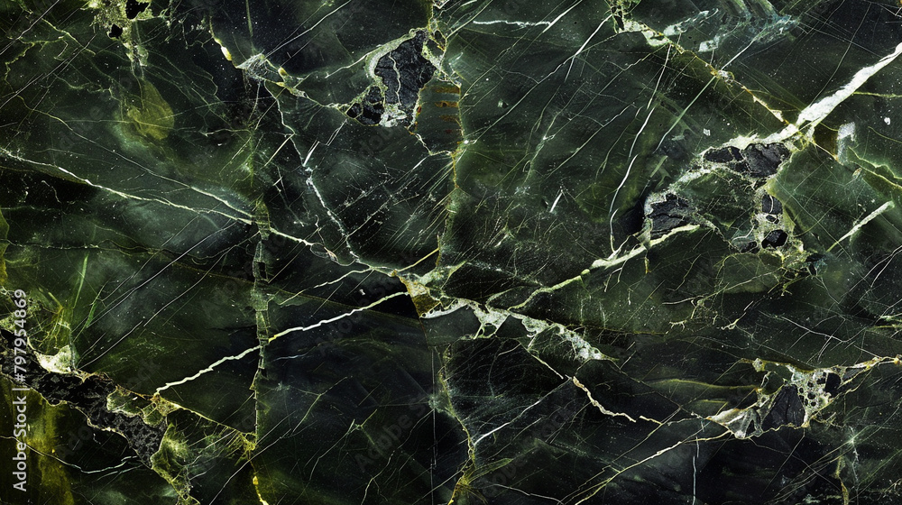 Dark olive green marble texture, featuring rich green and black veining ...