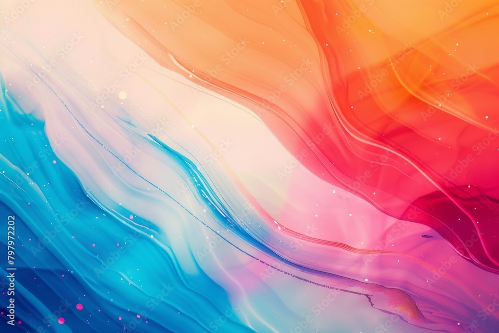 Colors of July, abstract background with colors in blue, orange ...