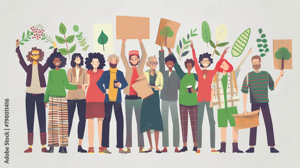 Environmental Activism: A picture of activists of all ages and ...