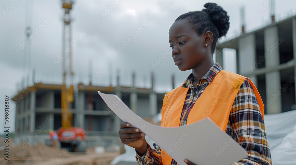 Quality Control: An image of a dark-skinned girl with short hair ...