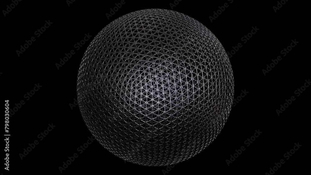 Realistic looping 3D animation of the spinning composite carbon fiber ...