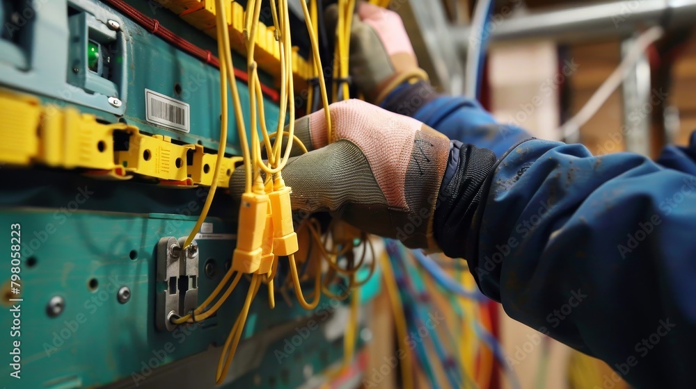 A safety demonstration showing the correct and incorrect ways to handle ...