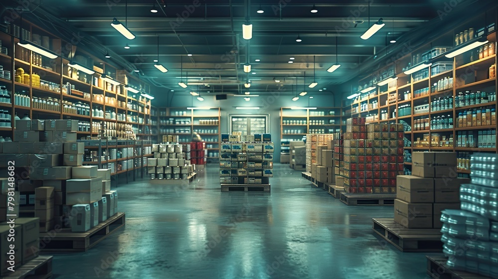 Warehouse, storage, facility, logistics, inventory, goods, supplies ...