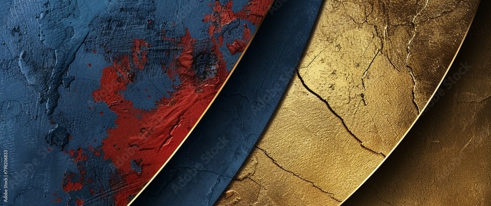 blue red gold geometric background, elegant background, modern ...