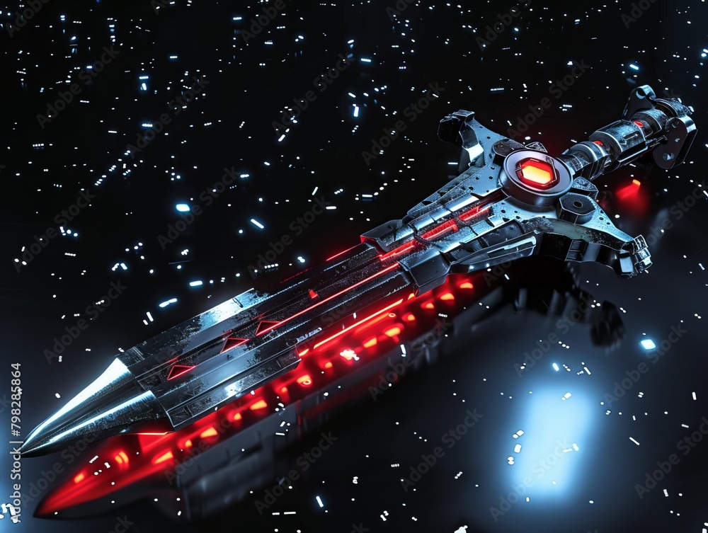 Star wars swords. Introducing a set of laser sabers, futuristic weapons ...