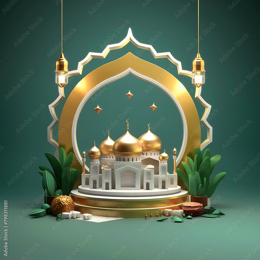 Eid Mubarak. Eid ul-Fitr, Eid ul-Adha. Religious holiday. Creative idea ...