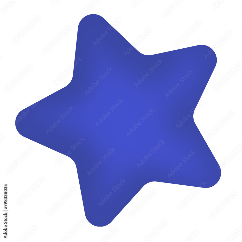 navy blue star icon with shadows and transparent background, stars ...