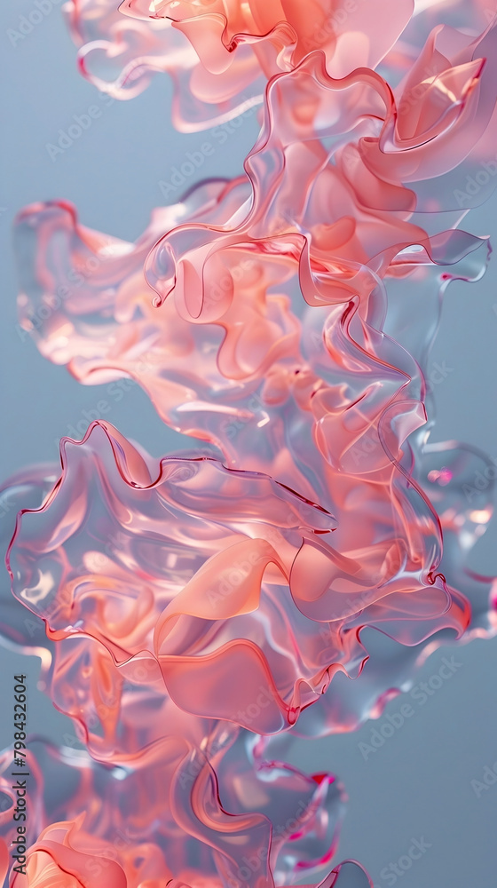 Captivating Fluid Motions: Immersive Digital Art Exploring Ethereal Expressions through Vibrant ...