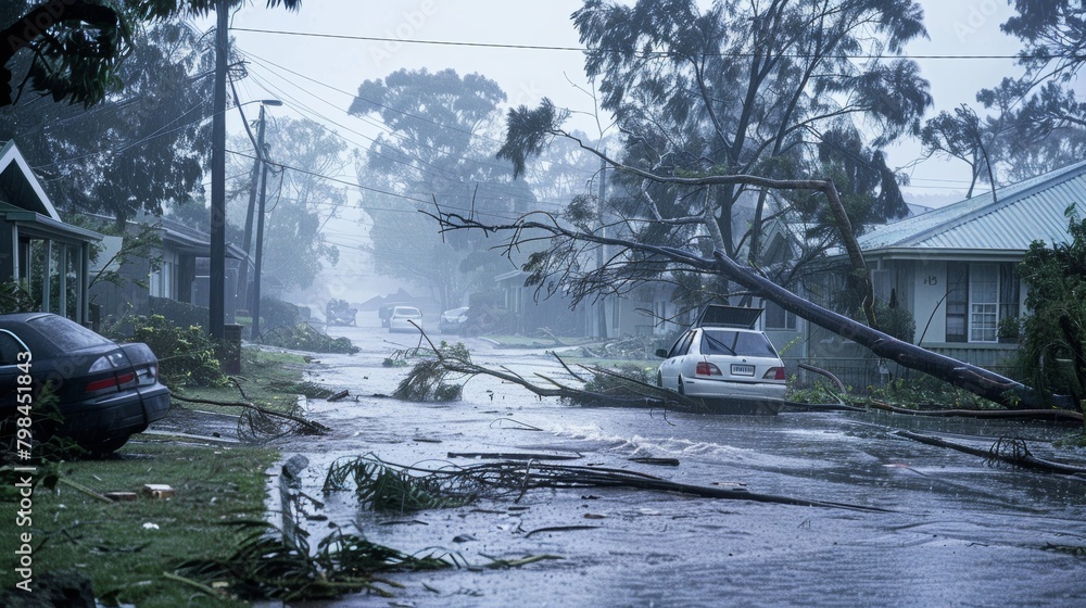 Destructive cyclone hits Australian coastal town, causing roof damage ...