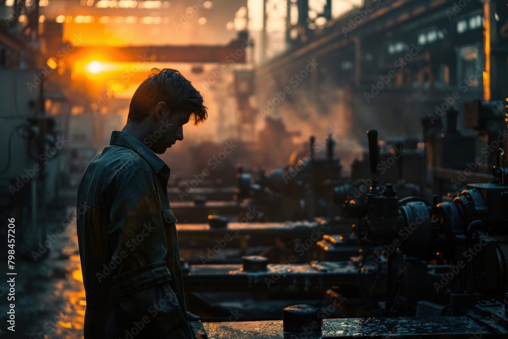 As the sun rises on International Labor Day, a factory worker reflects ...