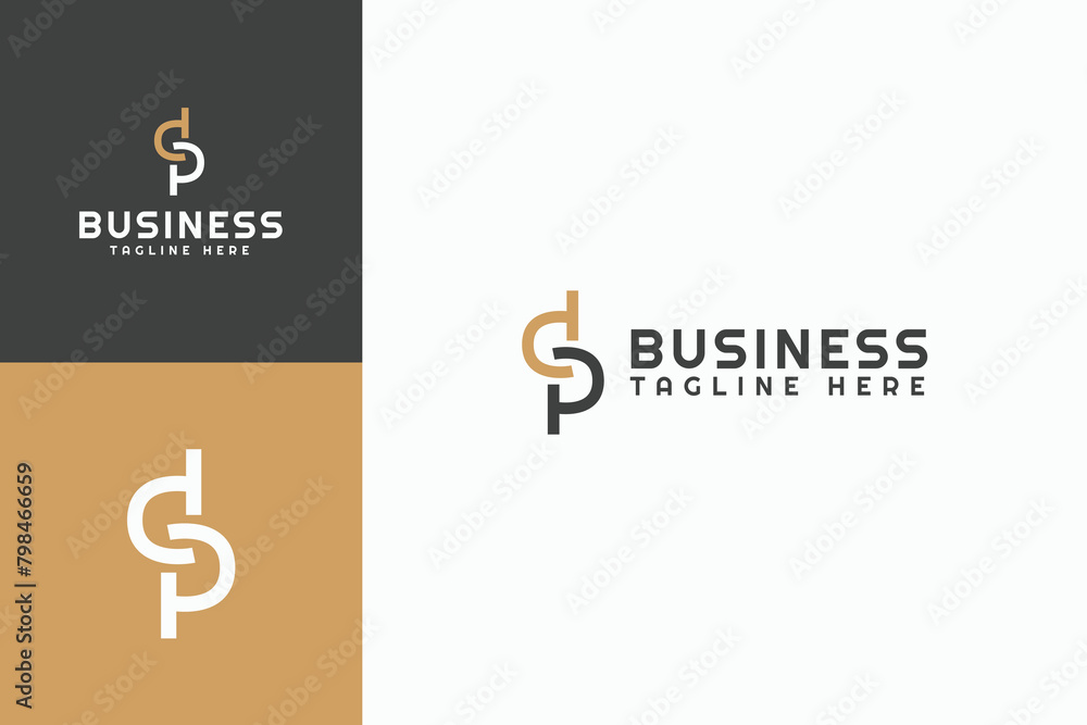 elegance initial DSP mark symbol logo design vector illustration ...