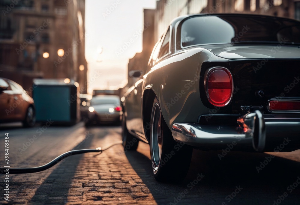 'car charging ai plugged generative station plug-in electric vehicle ...