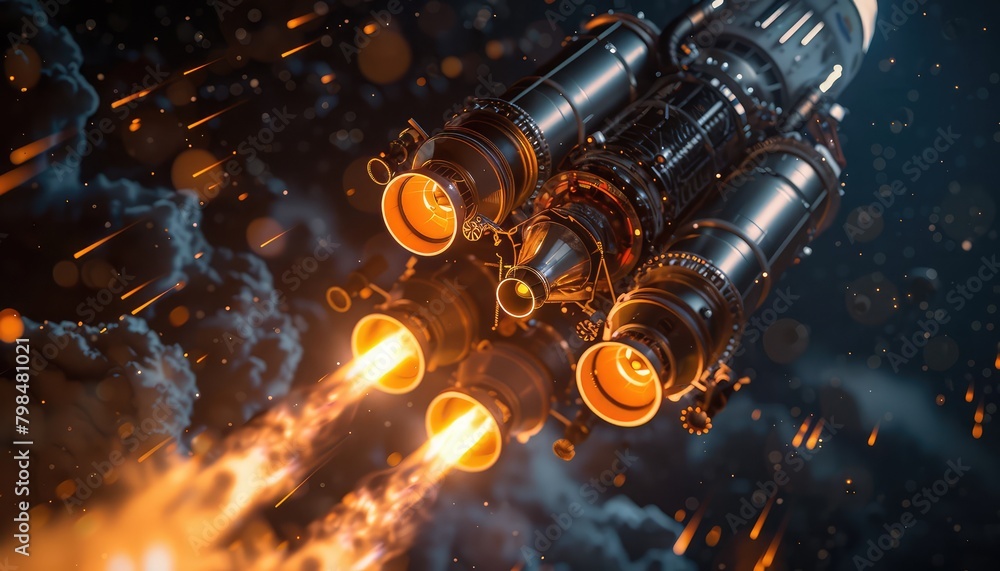 Rocket Propulsion, Illustrate the technology behind rocket engines and ...