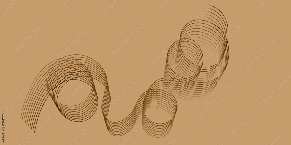 Colorful abstract digital waves dynamic vector background, color curve ...