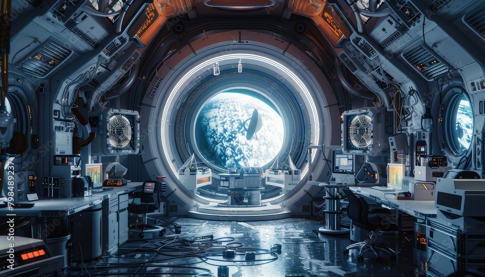 Zero Gravity Research, Depict scientists and researchers conducting ...