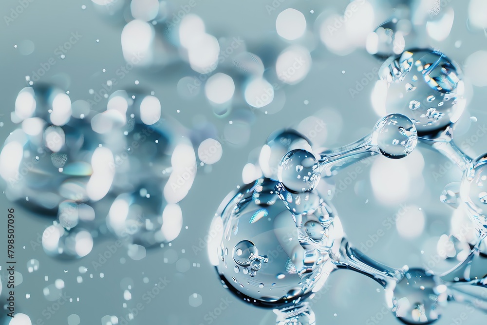 Visualization of water molecules bonding, using microscopy to ...