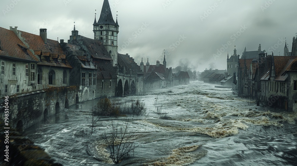 High-Tech Levee System with Sensors and Automatic Gates Protecting ...