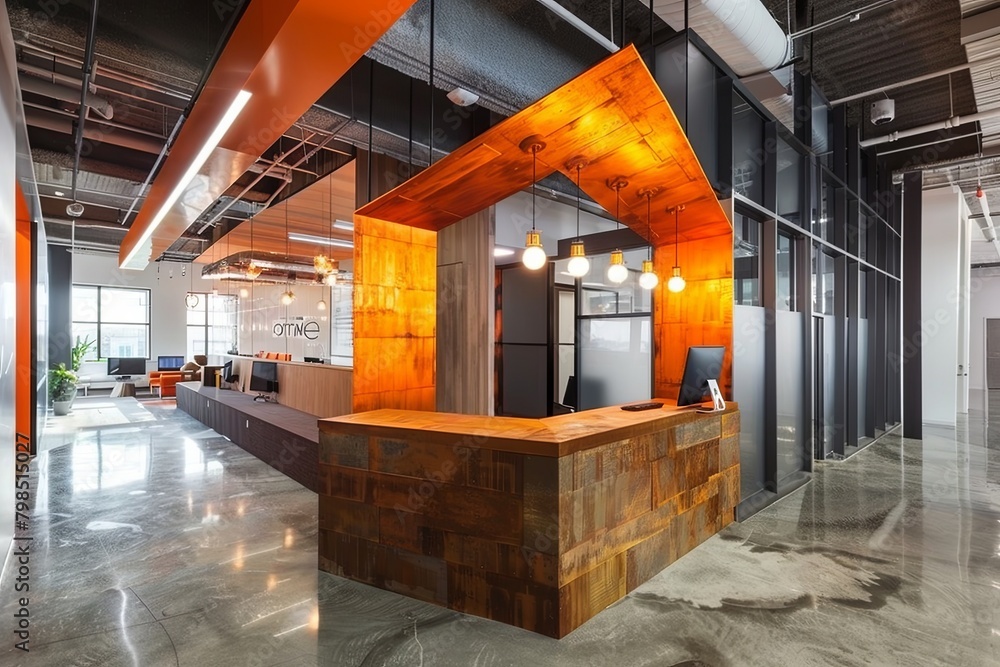 Dynamic Contemporary Workplace Design: Innovative Lighting and Open ...