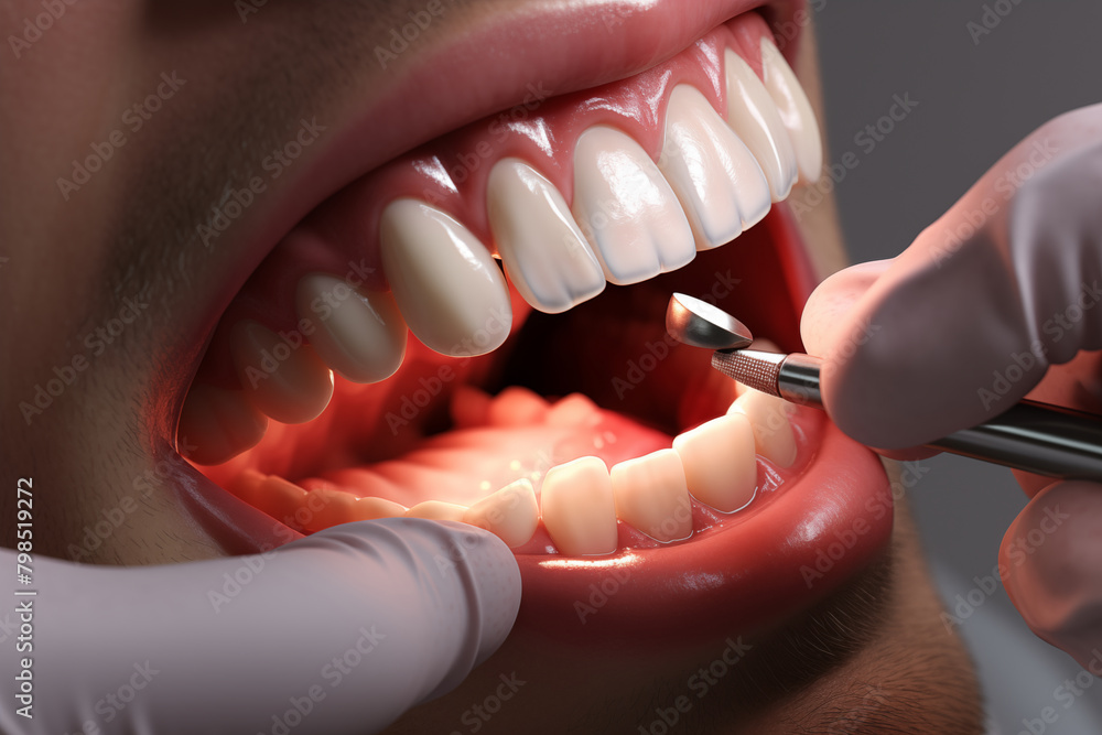 Tooth Extraction: An image depicting a dentist gently extracting a ...