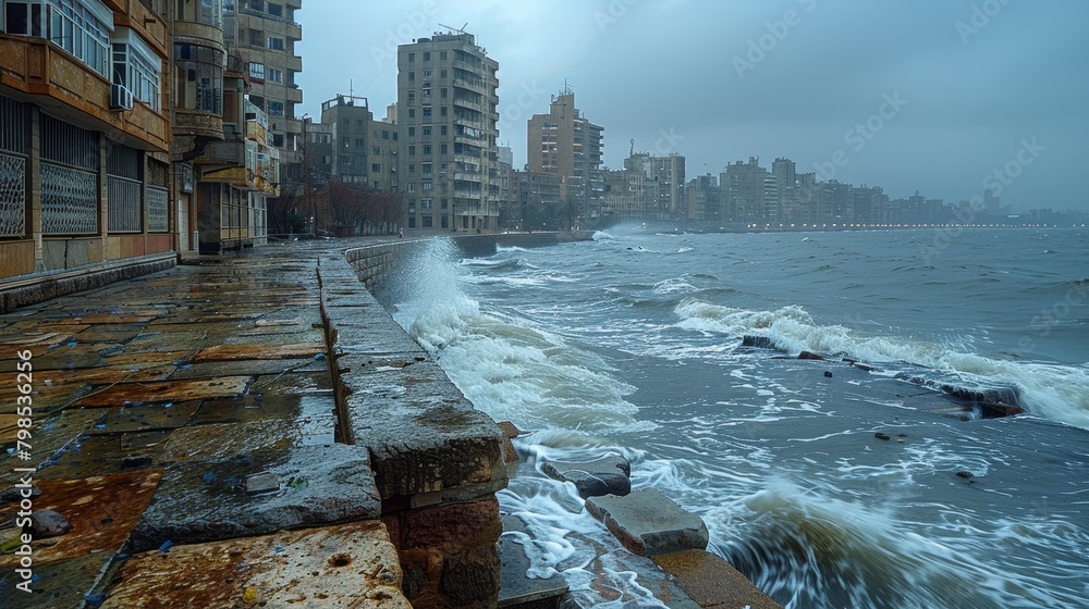 Historic Waterfront of Alexandria, Egypt: Ancient Landmarks Facing ...