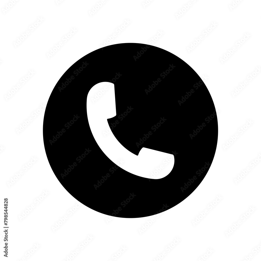 Phone call icon transparent background. Stock Illustration | Adobe Stock