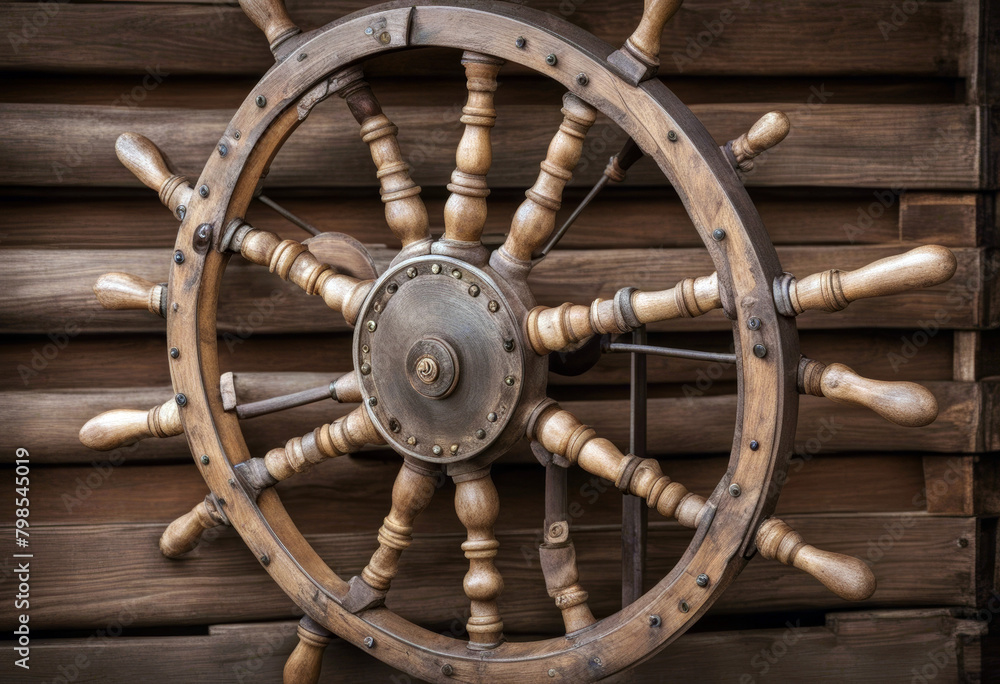 hand steering ship old wheel background transparent wooden rudder ...
