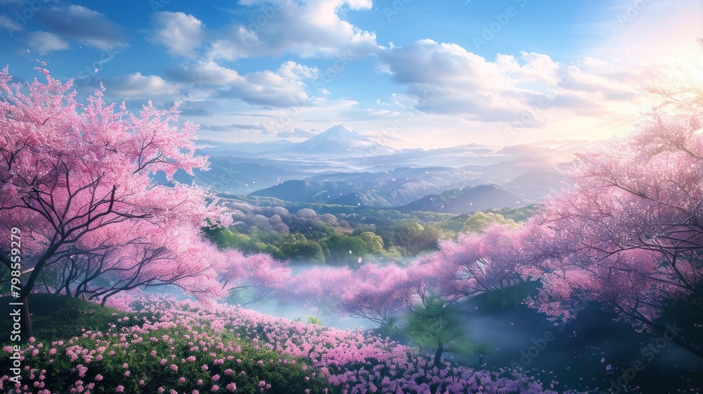 The cherry blossom, known as sakura, holds great cultural significance ...