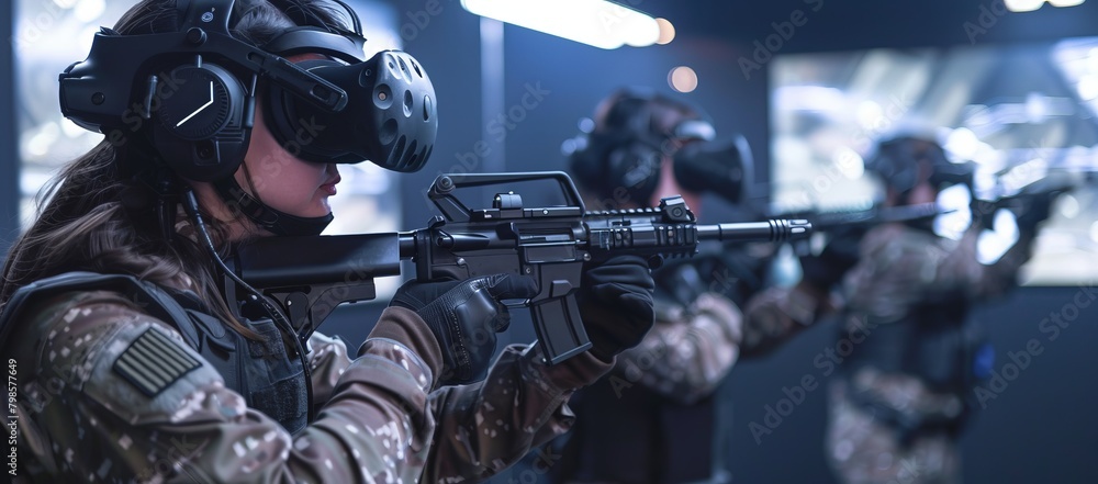 Inside a state-of-the-art virtual reality shooting range, where ...