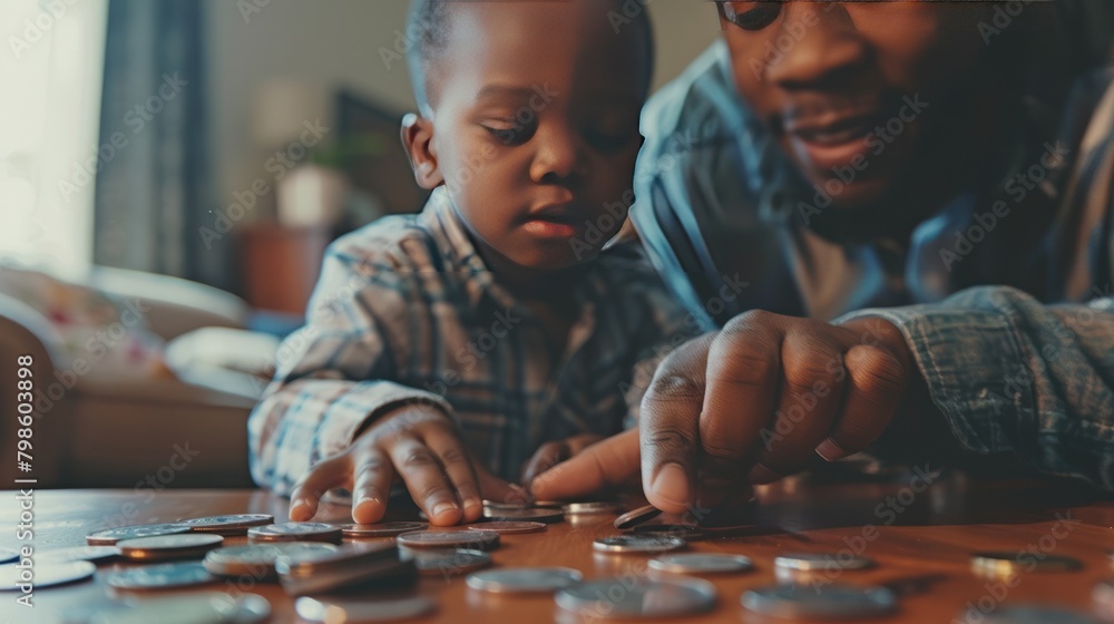 Kids learning finances, safe and invest money, financial education and ...