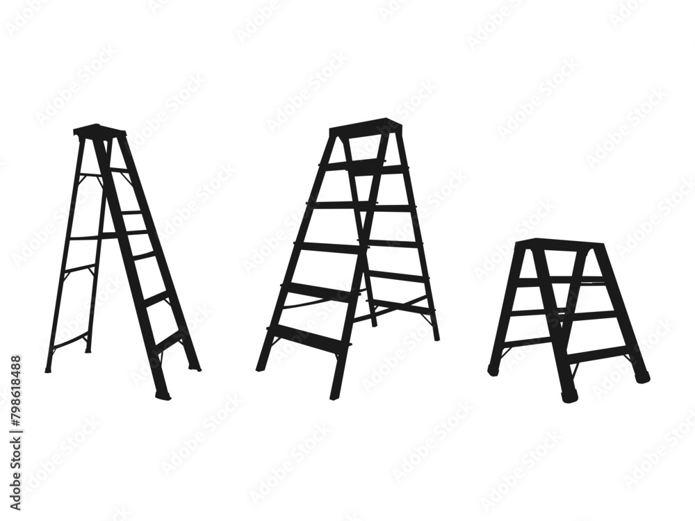 step ladder icon, ladder icon in trendy flat style. Vector illustration ...