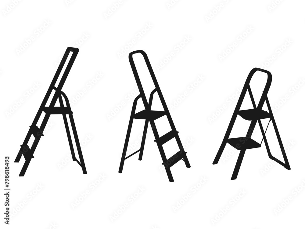 step ladder icon, ladder icon in trendy flat style. Vector illustration ...